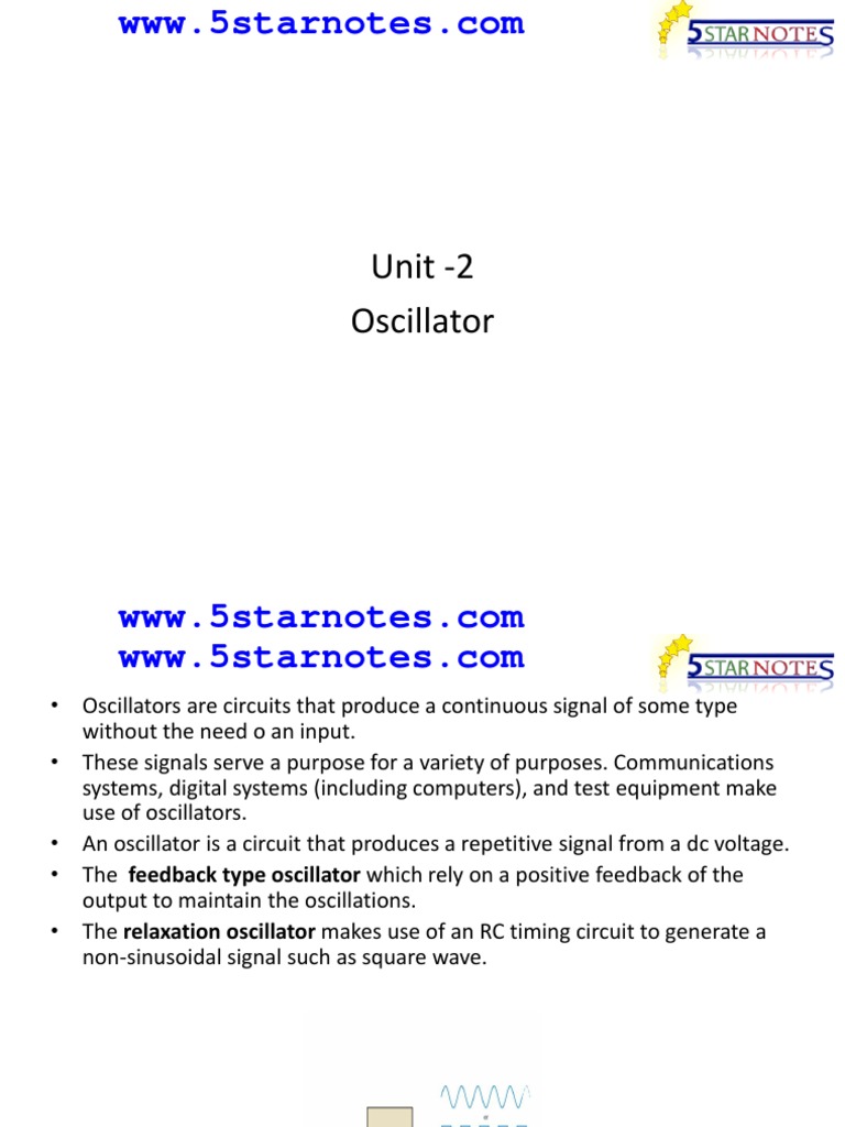 EC2251 U2 Notes PDF | Download Free PDF | Electronic Oscillator | Amplifier