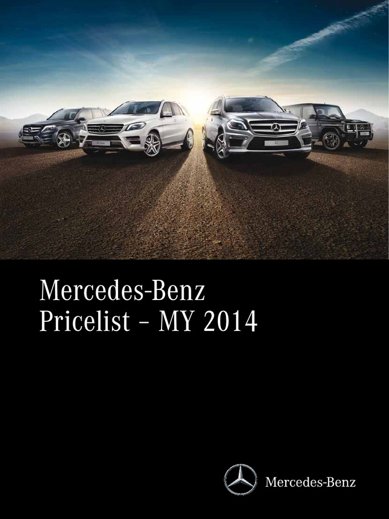 Mercedes Benz GCC Price List | PDF | Gulf Cooperation Council ...