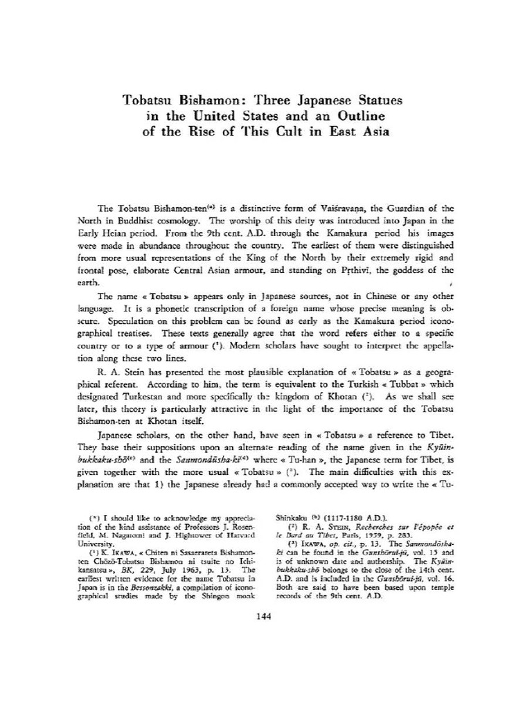 Tohatsu Bishamon: Japanese Statues in US | PDF | Vajrayana | Religion ...