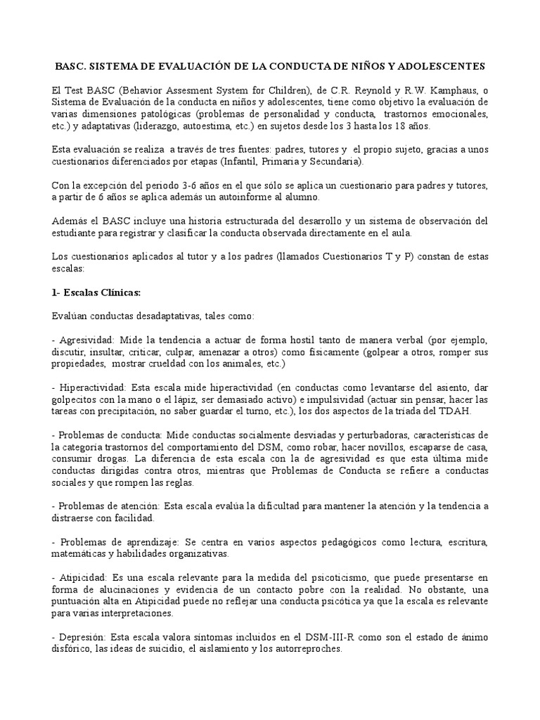 BASC | PDF | Crecimiento personal y profesional