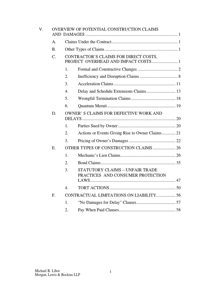 Construction Claims and Damages Guide | PDF | Damages | Lawsuit