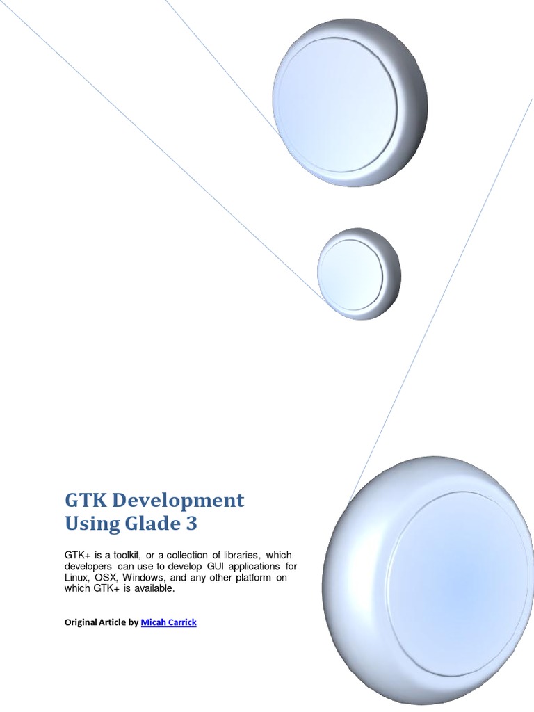 GTK Development Using Glade 3 | PDF | C (Programming Language) | Widget (Gui)