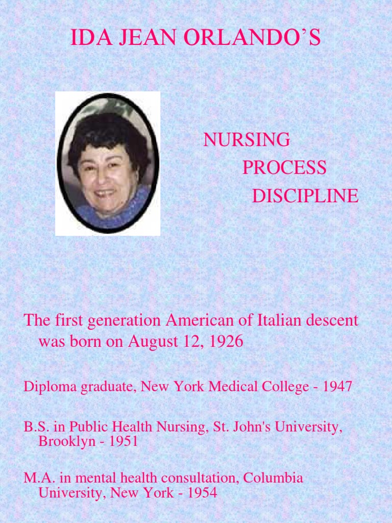 Ida Jean Orlando | PDF | Nursing | Hospital
