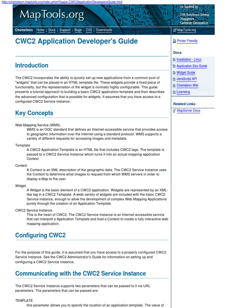 CWC2 Application Developer's Guide: Chameleon Home - Docs - Support ...