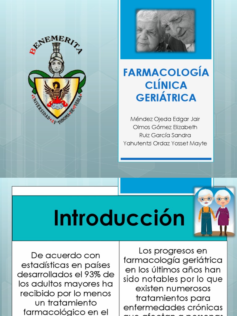 Farmacología Clínica Geriátrica | PDF | Hipertensión | Medicamentos con receta