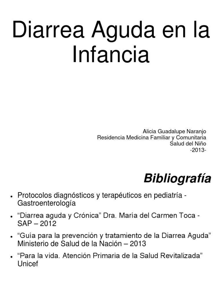 Diarrea Aguda | PDF | Diarrea | Especialidades Medicas