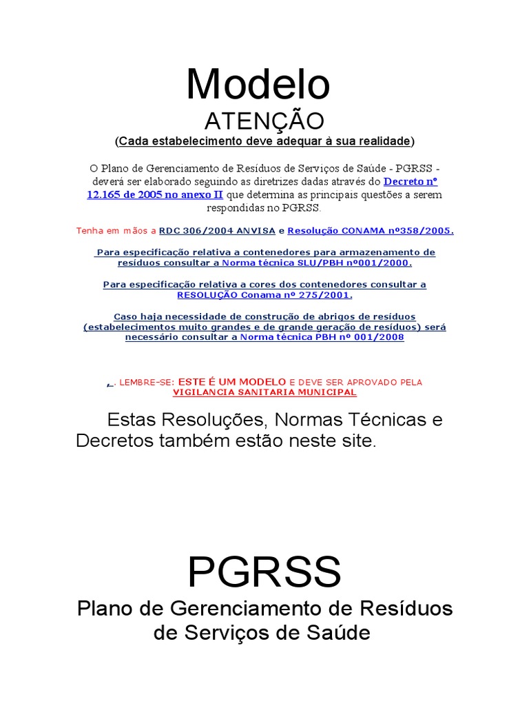 Modelo Pgrss | PDF