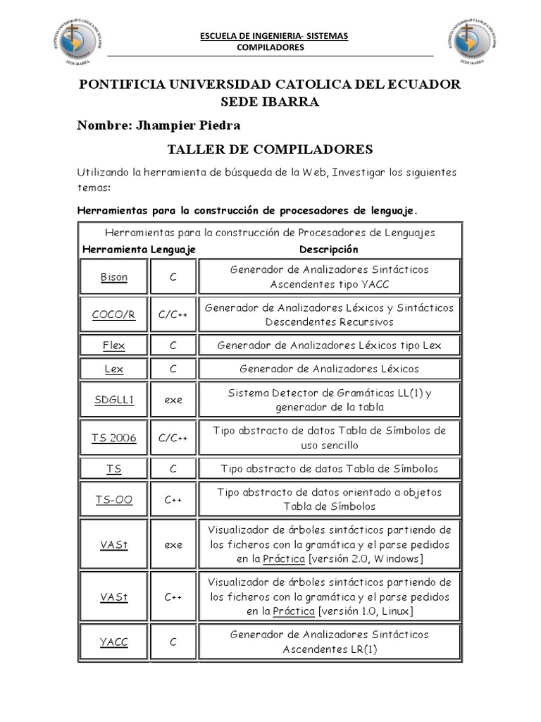 Flex y Bison | PDF | Programación de computadoras | Lenguaje de programación