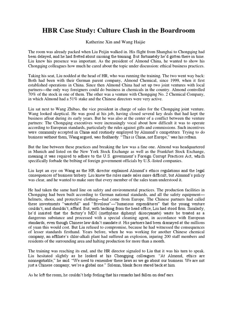 HBR Case Study | PDF | Bribery | Economies