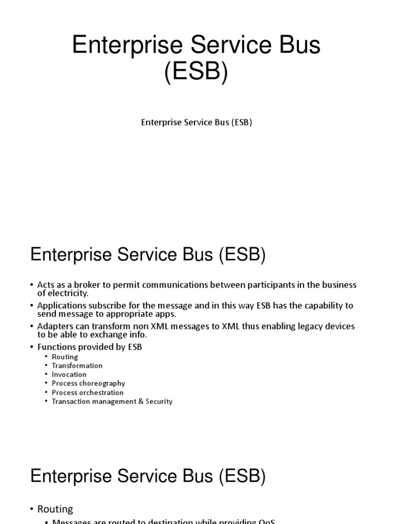 Enterprise Service Bus PDF