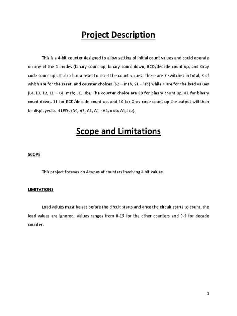 Advanced Logic Circuits Project | PDF | Electronic Circuits ...