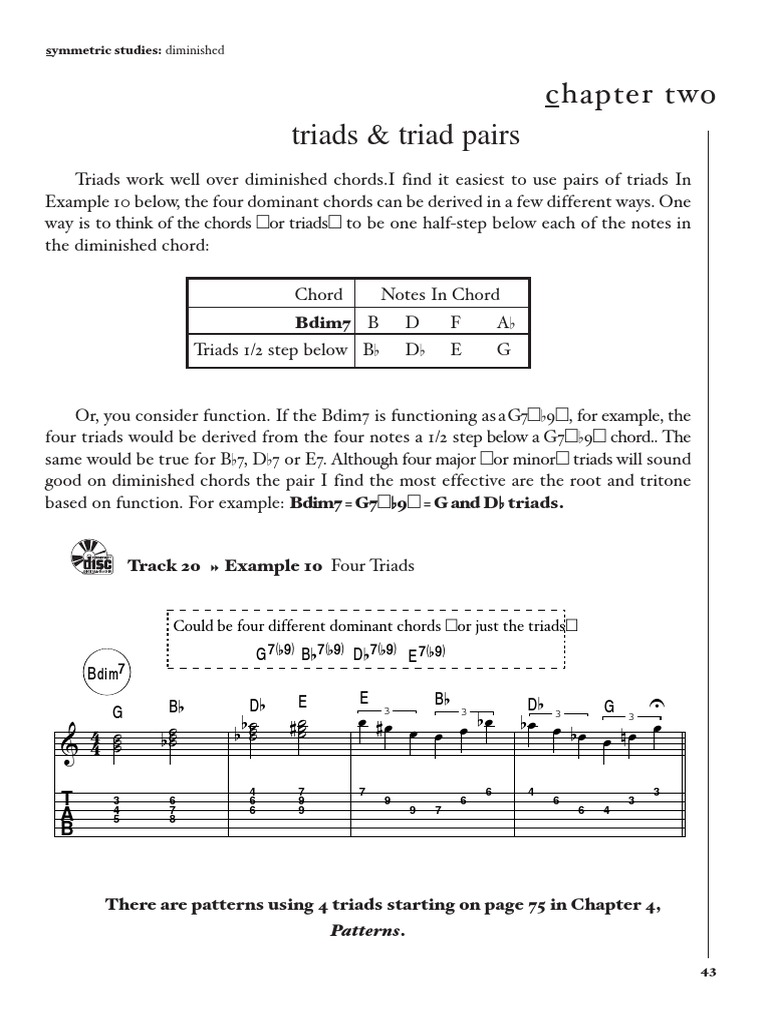 Triad Pairs | PDF | Chord (Music) | Harmony
