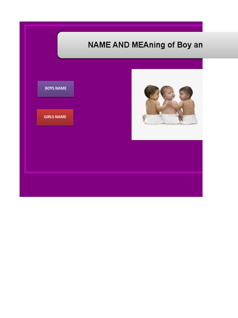 Names and Meanings for Boys and Girls | PDF | Devi | Shiva