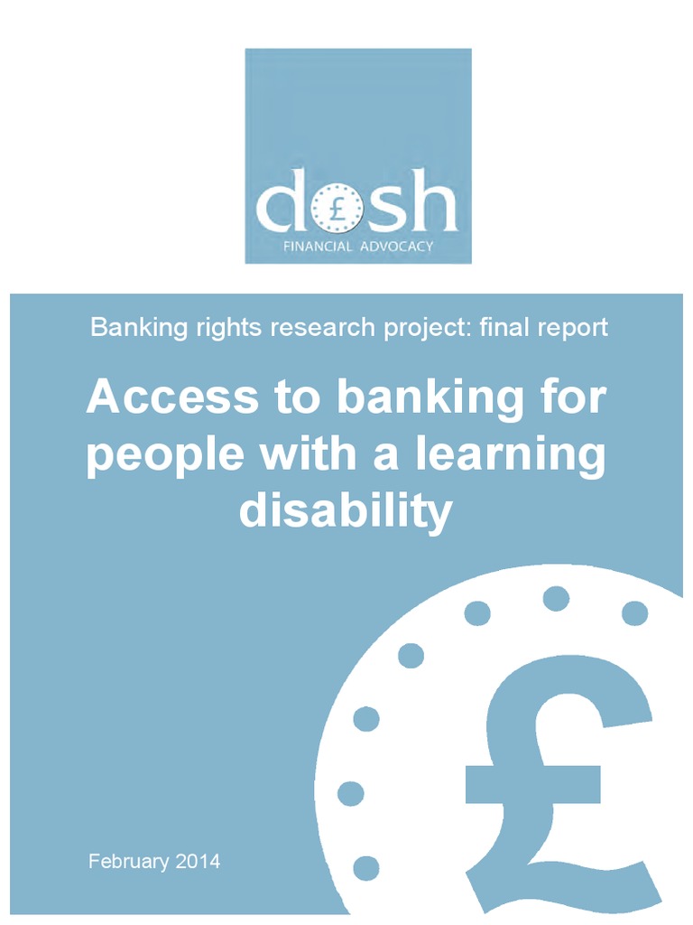 Access To Banking For People With A Learning Disability | PDF ...