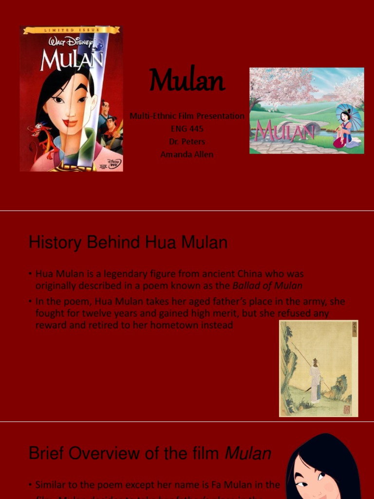 Mulan Presentation | PDF | China | World Politics