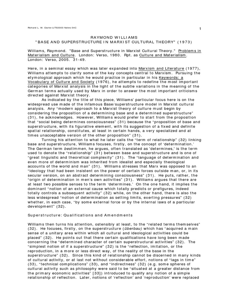 Clarifying Key Marxist Concepts of Base, Superstructure and ...