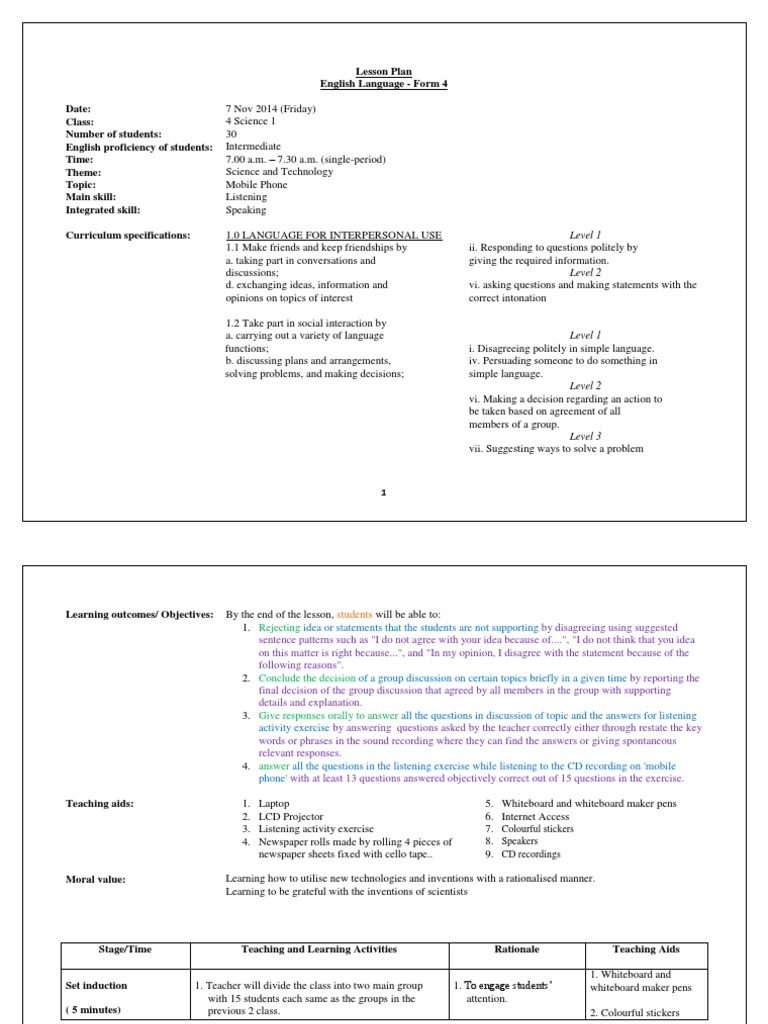 Lesson Plan 3 Single Period | Download Free PDF | Lesson Plan | Question