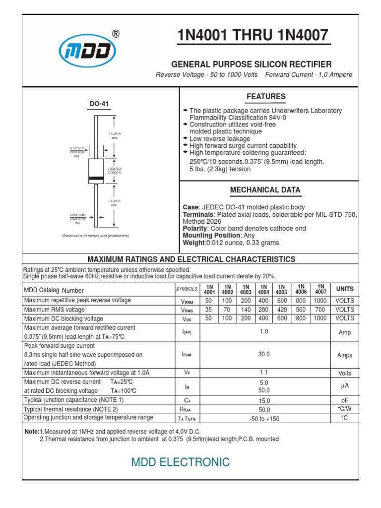 Data Sheet 11 | Rectifier | Capacitor