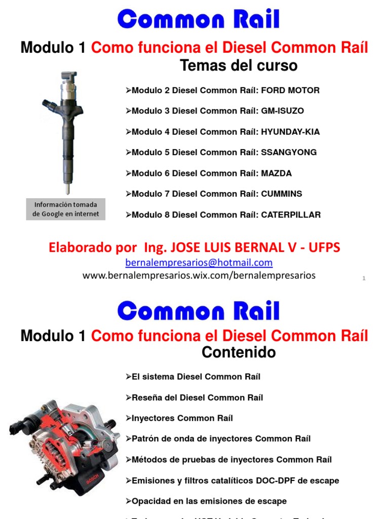 Diesel Common Rail | PDF | Turbocompresor | Motor diesel