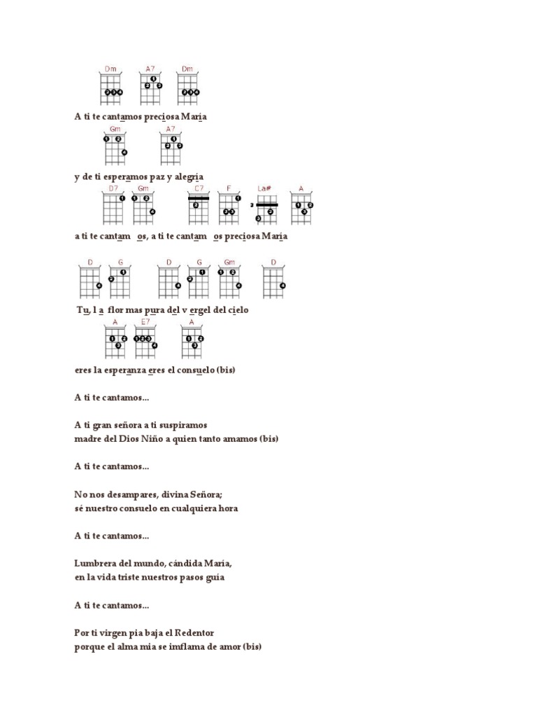 A Ti Te Cantamos Aguinaldo | PDF