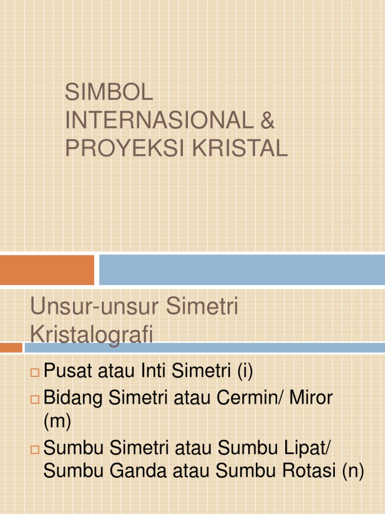 Simbol Internasional & Proyeksi | PDF