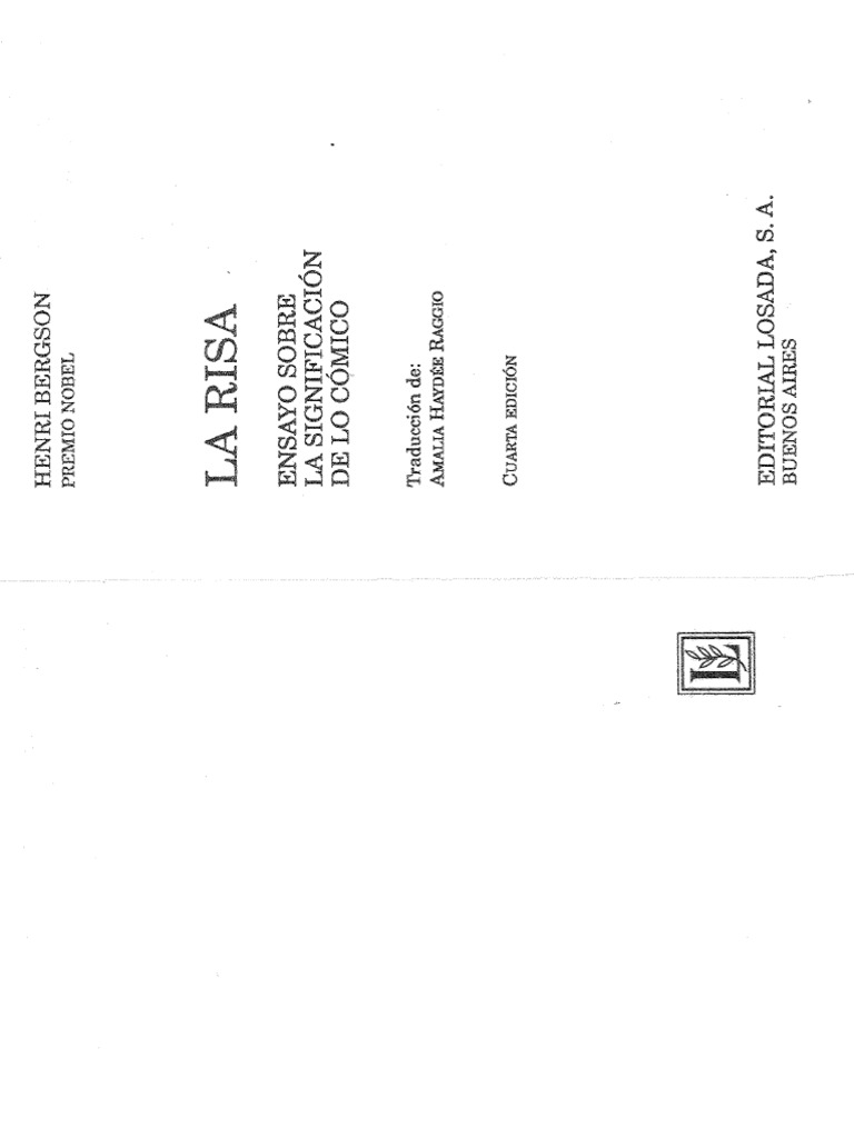 Bergson La Risa Entero | PDF