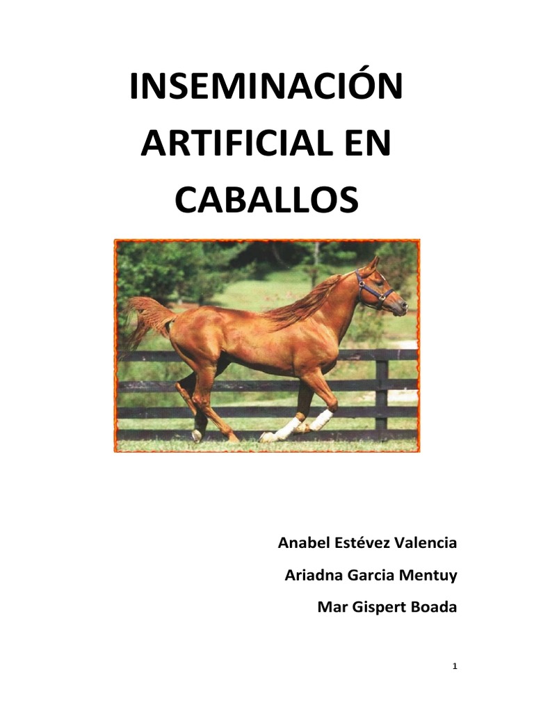 Inseminacion Artificial en Caballos | PDF