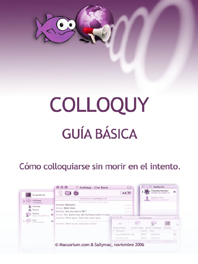 Guia Colloquy | PDF | Internet Relay Chat | Mac OS