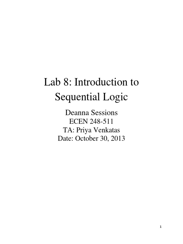 ECEN 248 Lab8 - Report | PDF | Electronic Engineering | Electronics
