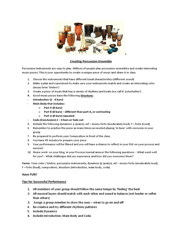 Percussion Ensemble | PDF