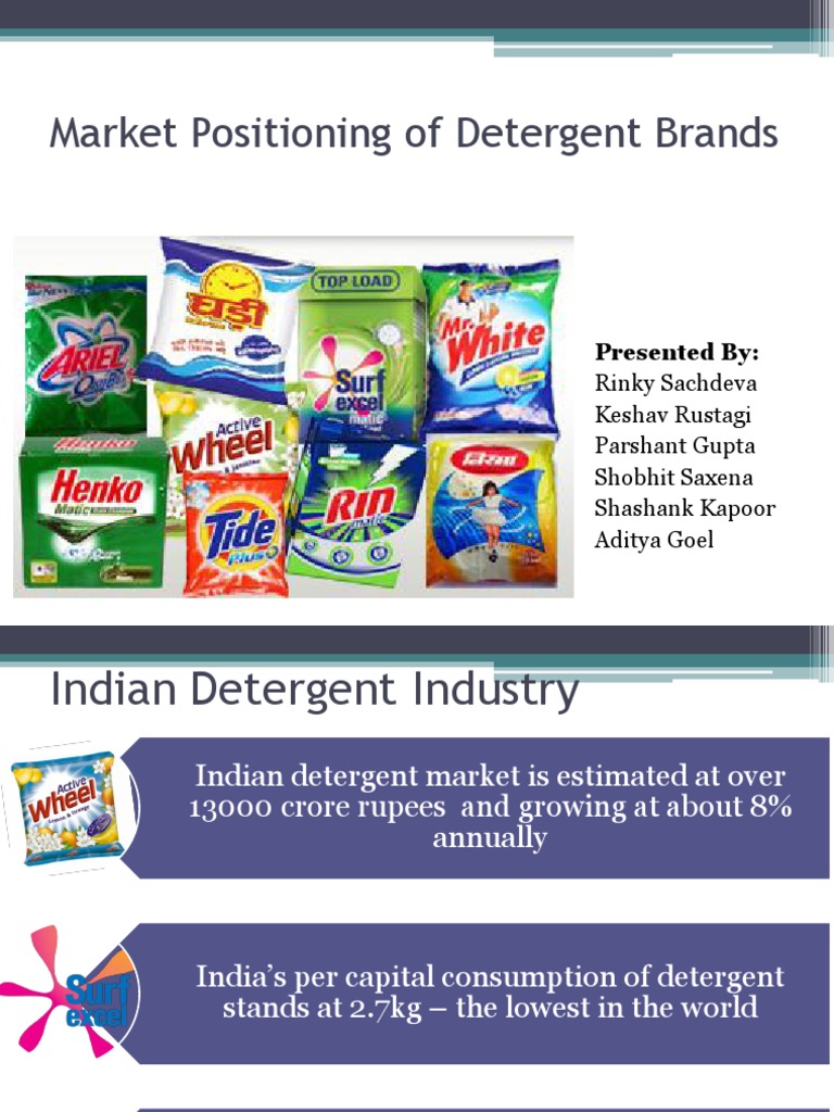 Market Positioning Strategies of Top Indian Detergent Brands | PDF ...
