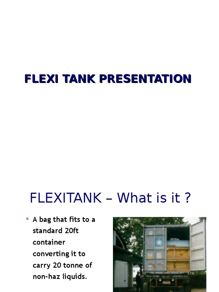 Flexitanks | PDF | Waste Management | Pump