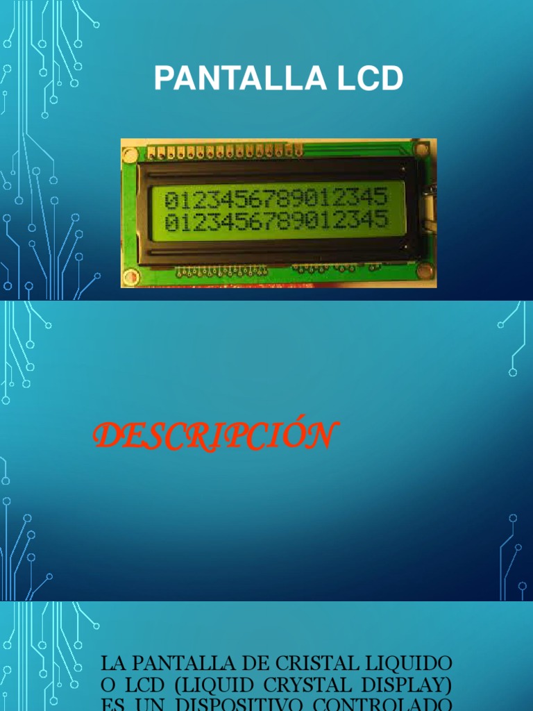 Pantalla LCD | PDF | Pantalla de cristal líquido | Poco