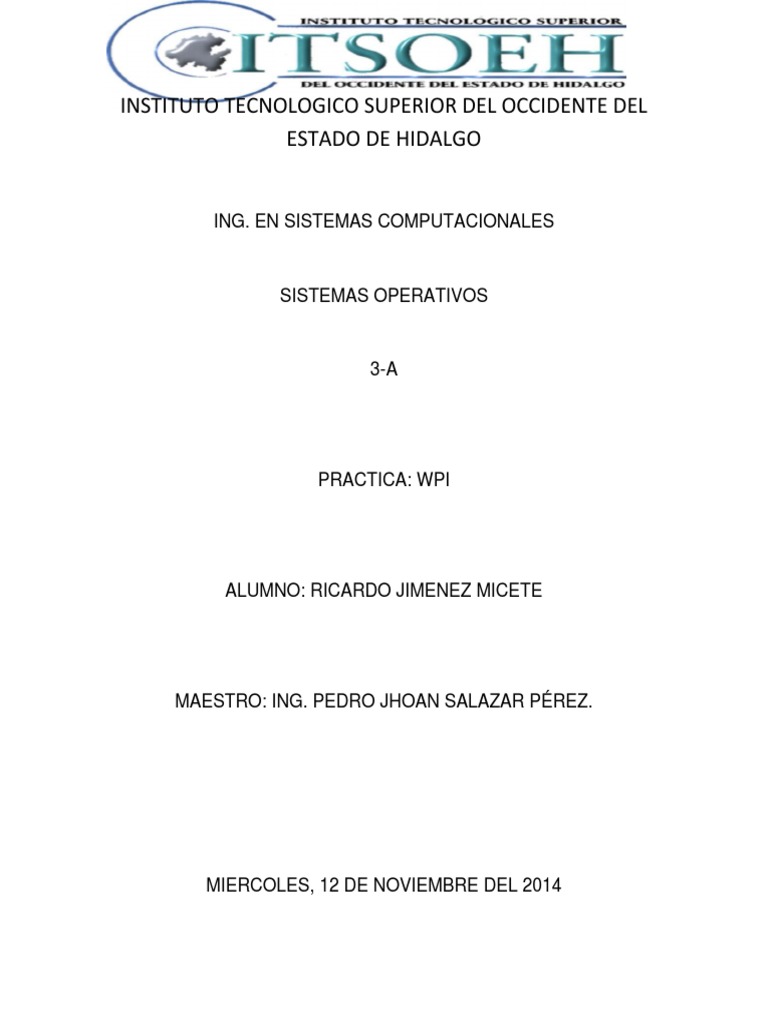 Practica Instalacion WPI | PDF | Microsoft Windows | Archivo de computadora