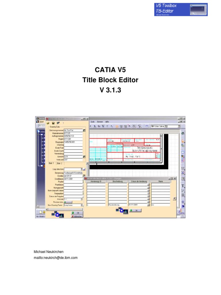 Title Block Editor Catia Eng v5 | Software Bug | Scripting Language