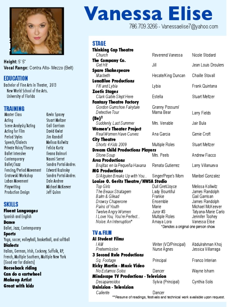 2015resume 1 | PDF | Leisure | Entertainment (General)