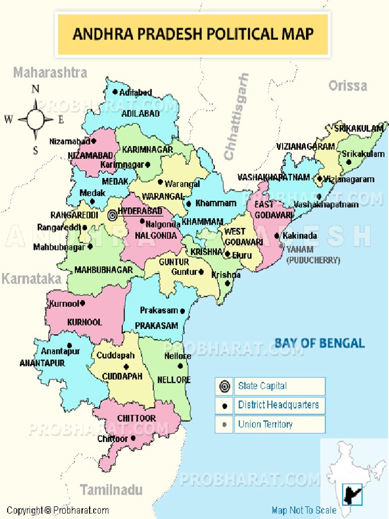 Andhra Pradesh Political Map | PDF