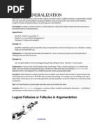 Fallacies Activity and Worksheet | PDF | Fallacy | Logic