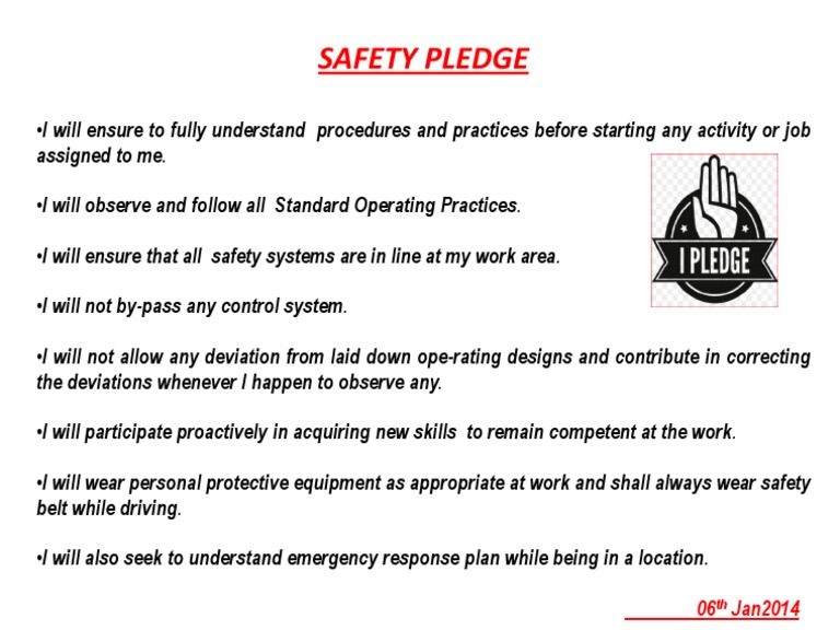 Safety Pledge | PDF