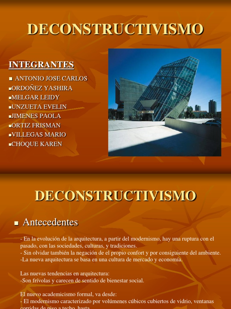 Deconstructivismo PPT Diapositviva2010 101010104155 Phpapp01 | PDF ...