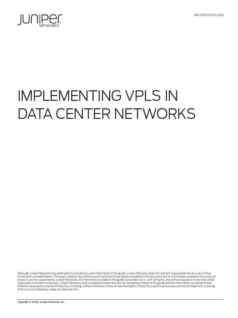 Implementing VPLS | PDF | Multiprotocol Label Switching | Networking
