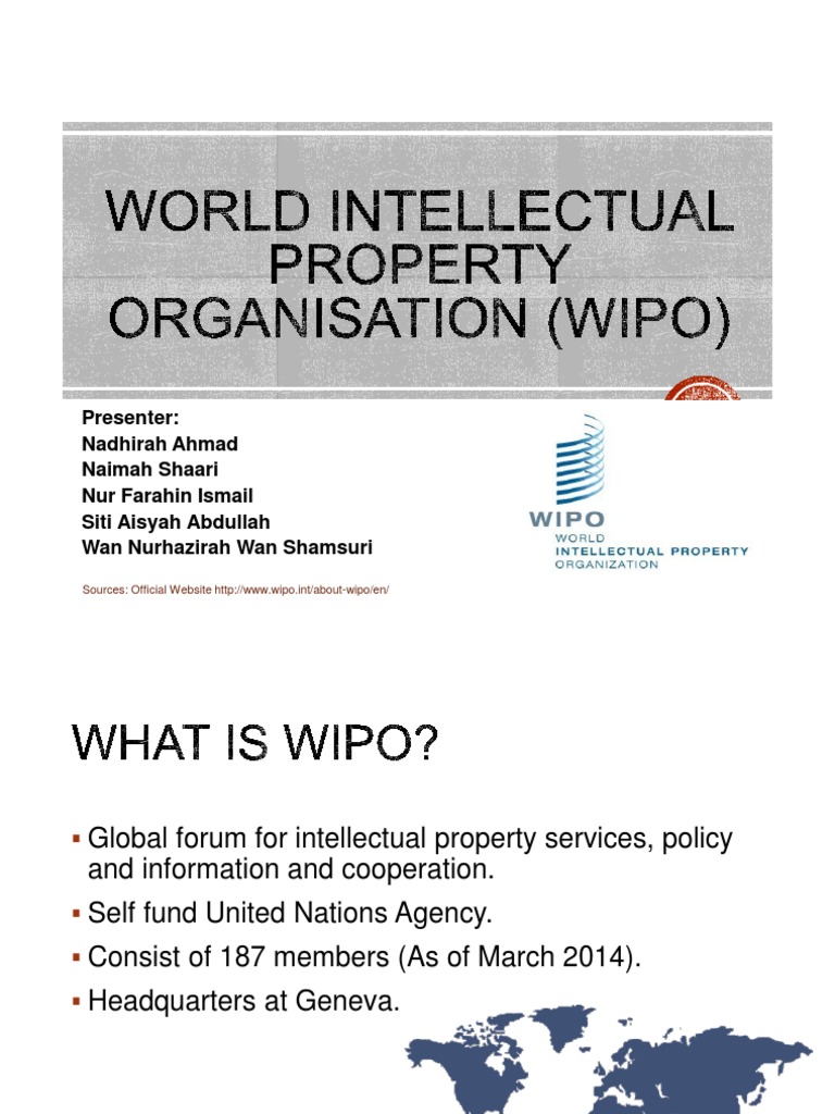Overview of WIPO's Role in IP Services | PDF