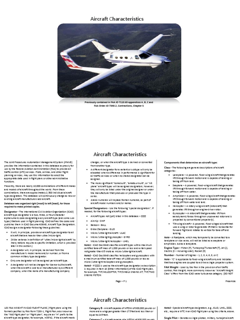 Aircraft Characteristics | PDF | Rotorcraft | Takeoff