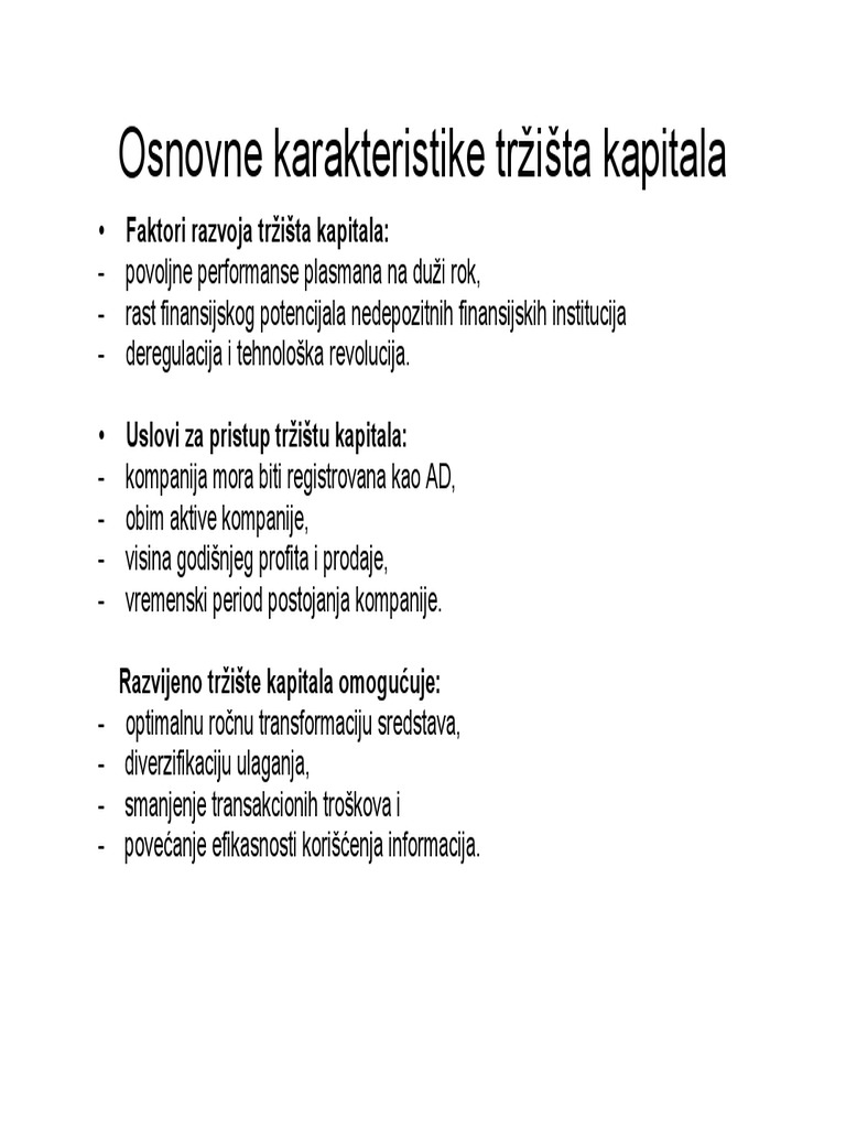 Trziste Kapitala | PDF