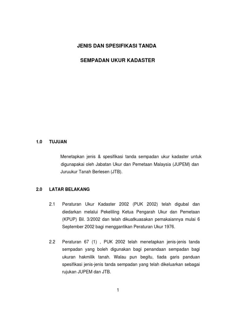 Batu Sempadan | PDF