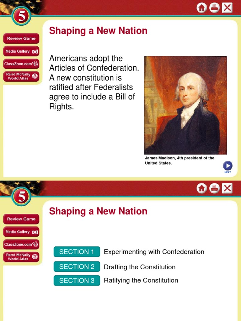 Chapter 5 - Shaping A New Nation | PDF | United States Bill Of Rights ...