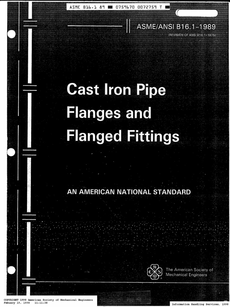 Asme B16.1 | PDF