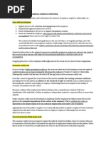 Four-Fold Test of Employment Relations | PDF | Employment | Labour Law