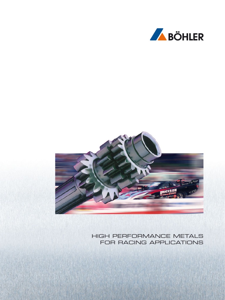 Bohler Racing Applications | PDF