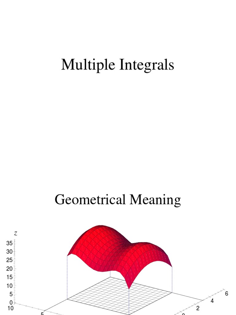 Multiple Integrals | PDF | Sphere | Integral